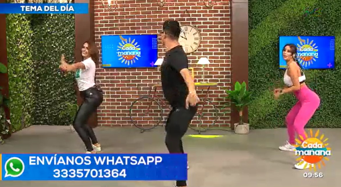 Samantha Arteaga y Monze Jauregui toman clases de zumba