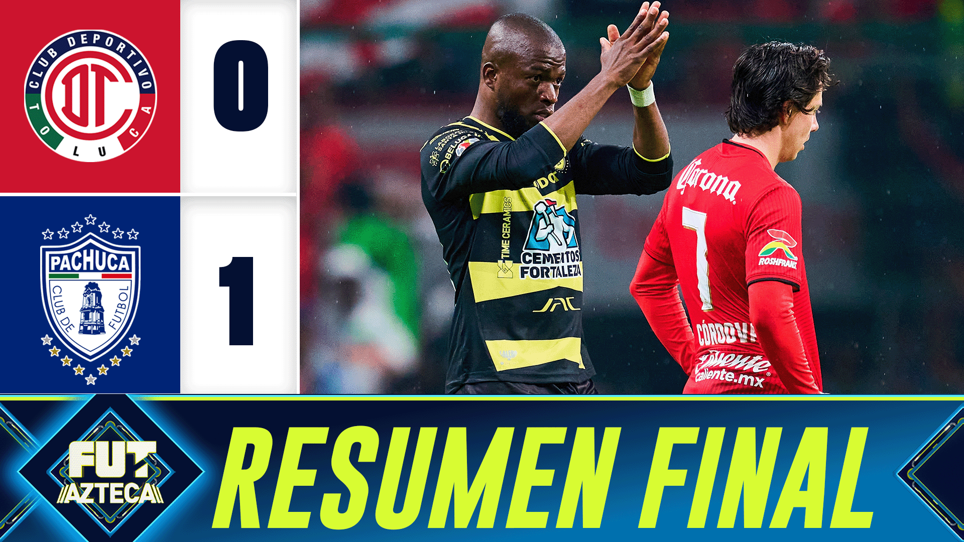 Toluca 0-1 Pachuca resumen y gol Cuartos Ida Clausura 2026 Liga MX