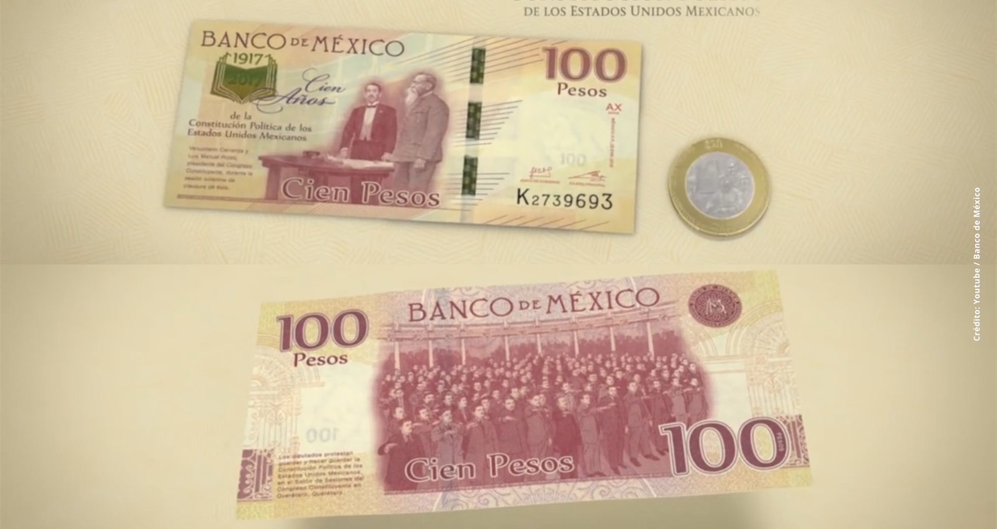 ¿Cuál es el billete de 100 pesos que vale hasta 500,000?