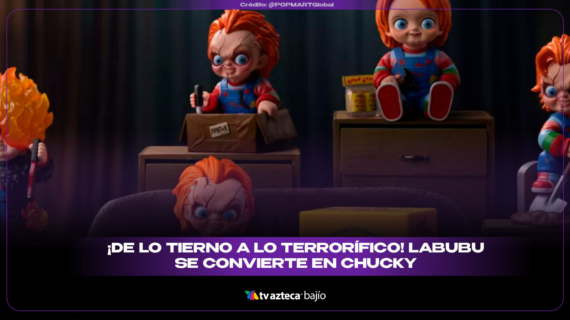 Labubu se disfraza de Chucky y Tiffany en su nueva y escalofriante ...