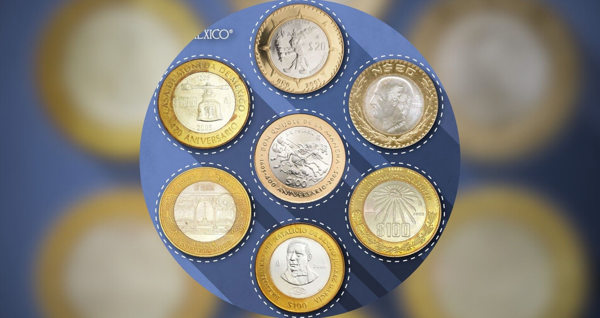 ¿Cuál es la colección de monedas conmemorativas de 20 pesos que se ...