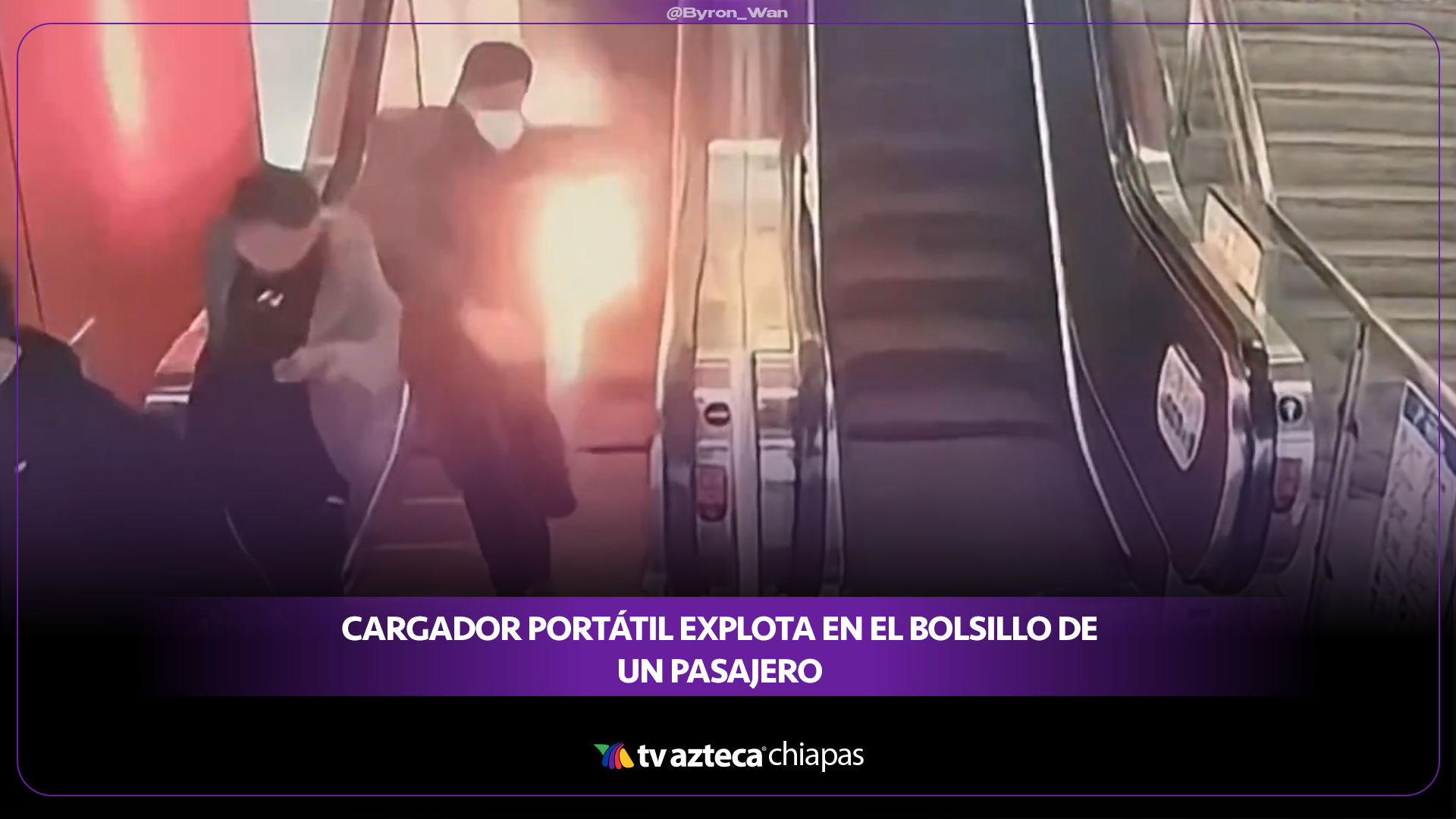 Viral: cargador portátil explota en el Metro de Shanghái y provoca incendio