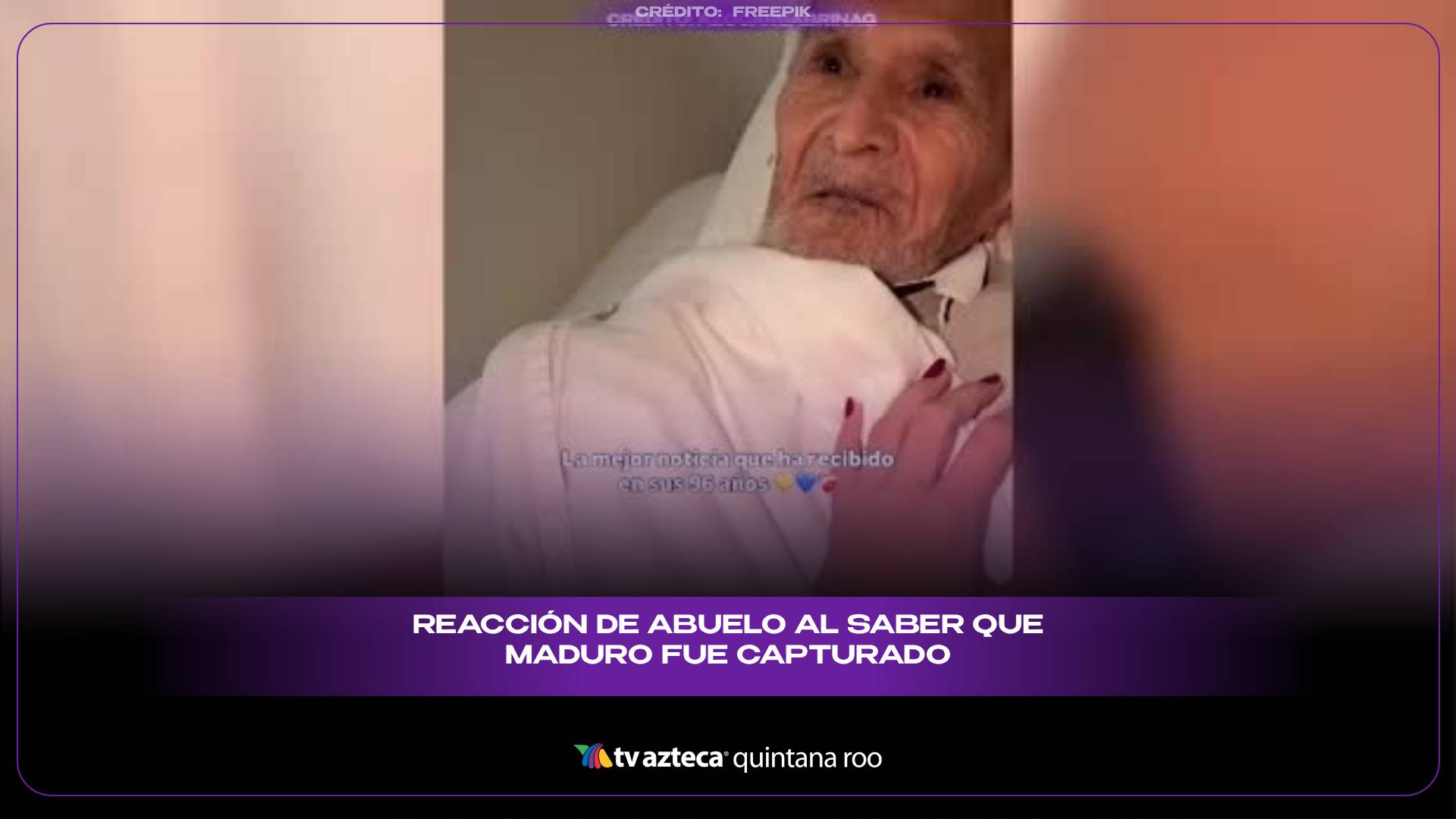 VIDEO VIRAL: Reacción de un abuelito de 96 años ante la captura de ...