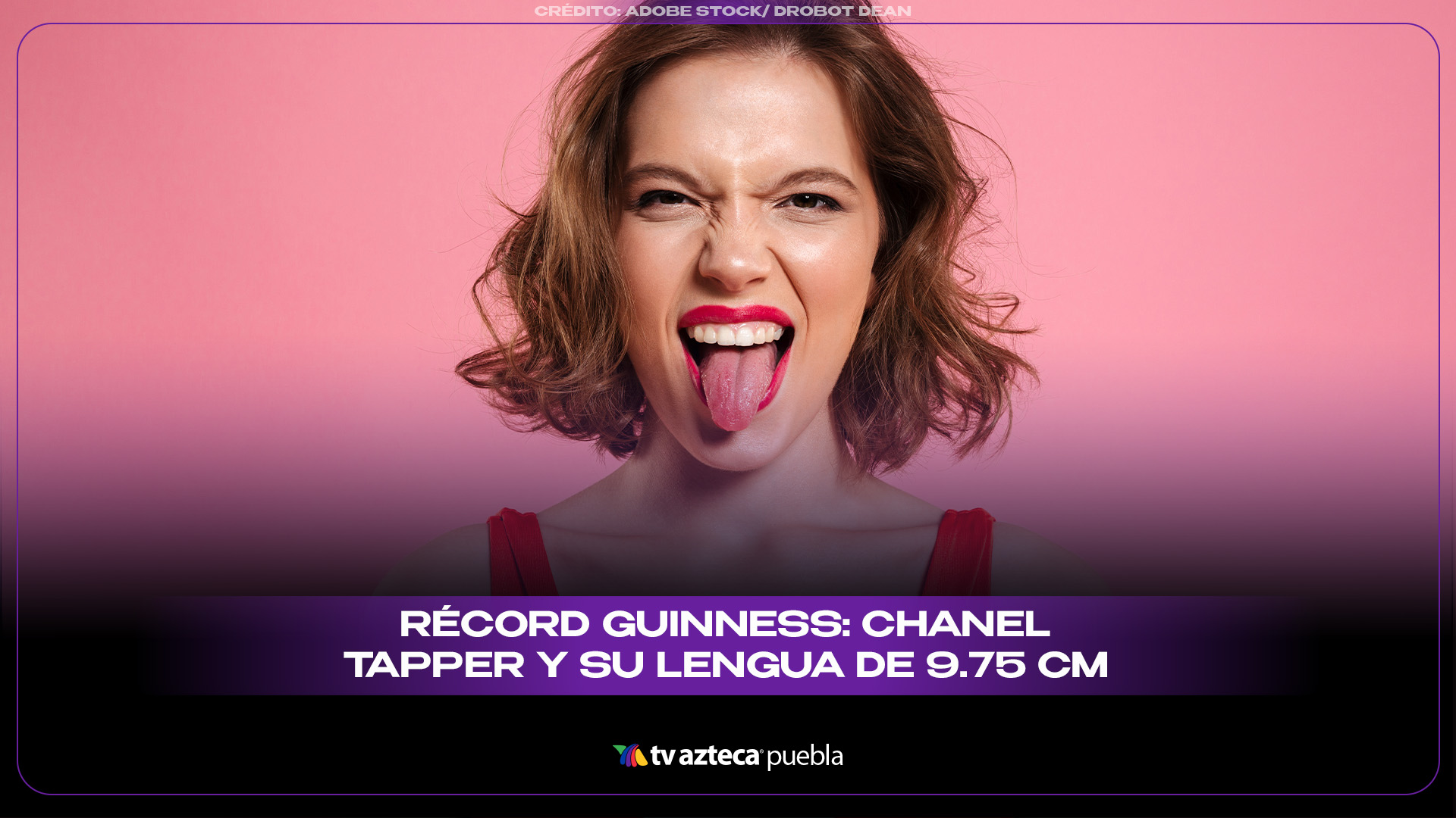 Récord Guinness de lengua más larga lleva a Chanel Tapper al modelaje