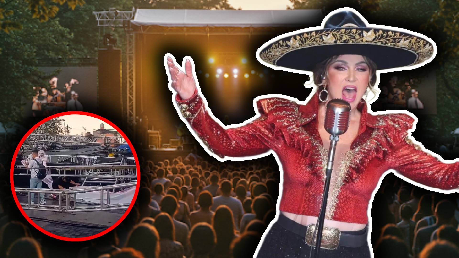 Caída de escenario en la GAM 2025: Lesionados y qué dijo Alicia Villarreal del concierto cancelado