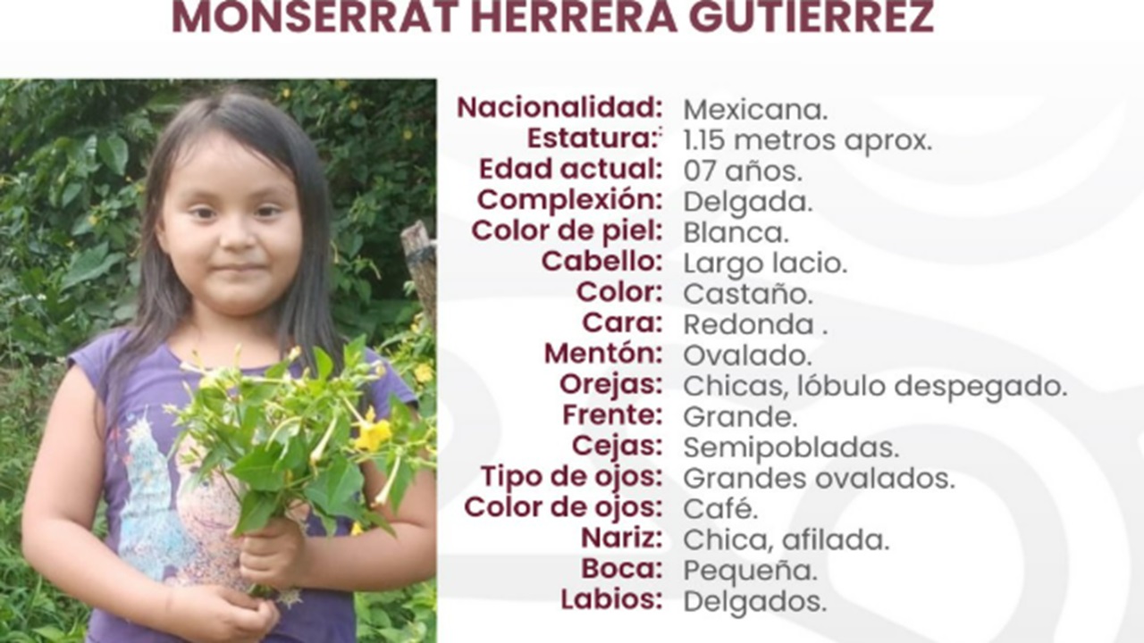Monserrat Herrera Gutiérrez fue reportada como desaparecida en San ...