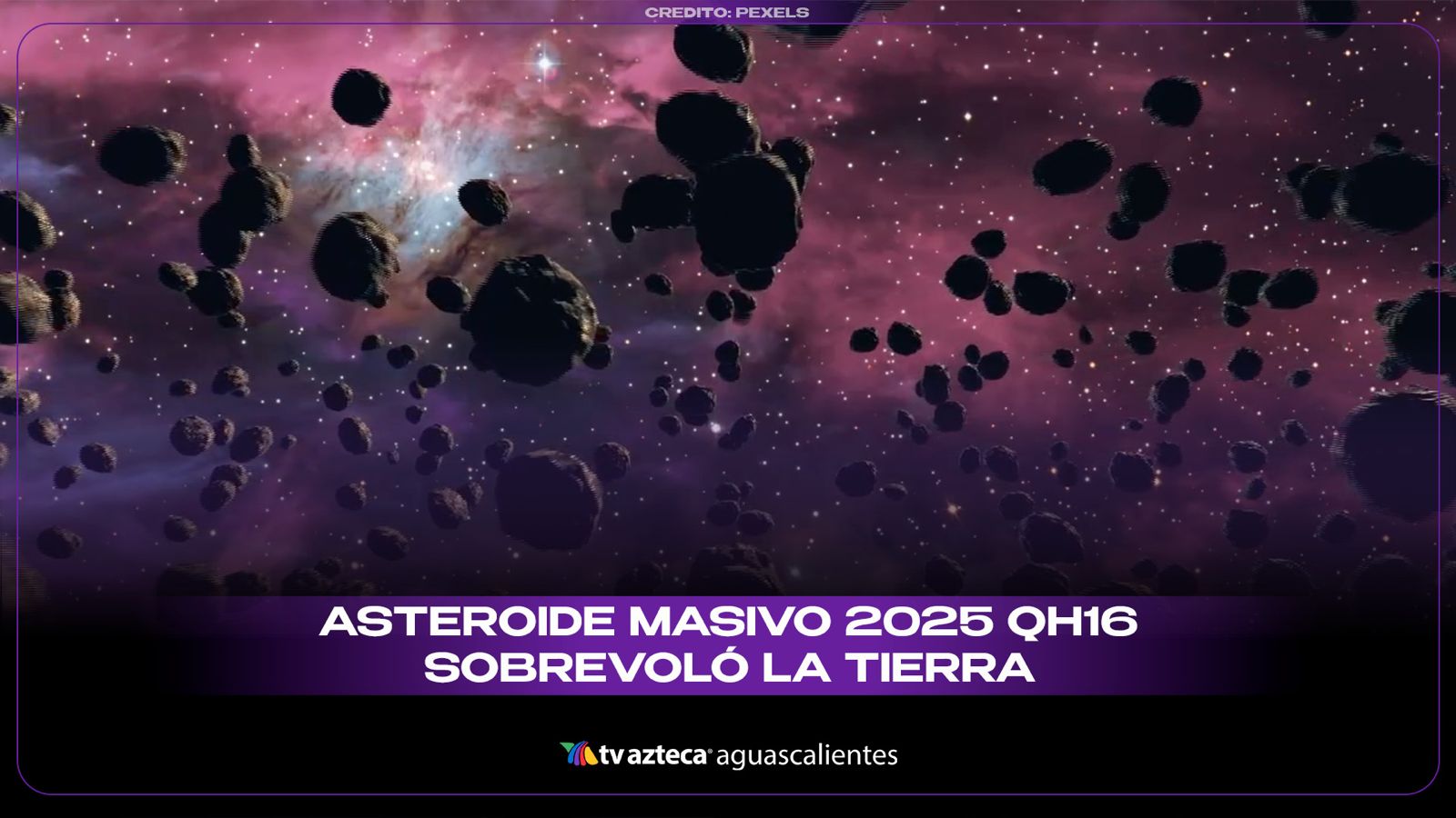 Así se vio el masivo asteroide 2025 QH16 que sobrevoló la Tierra hoy 2 ...