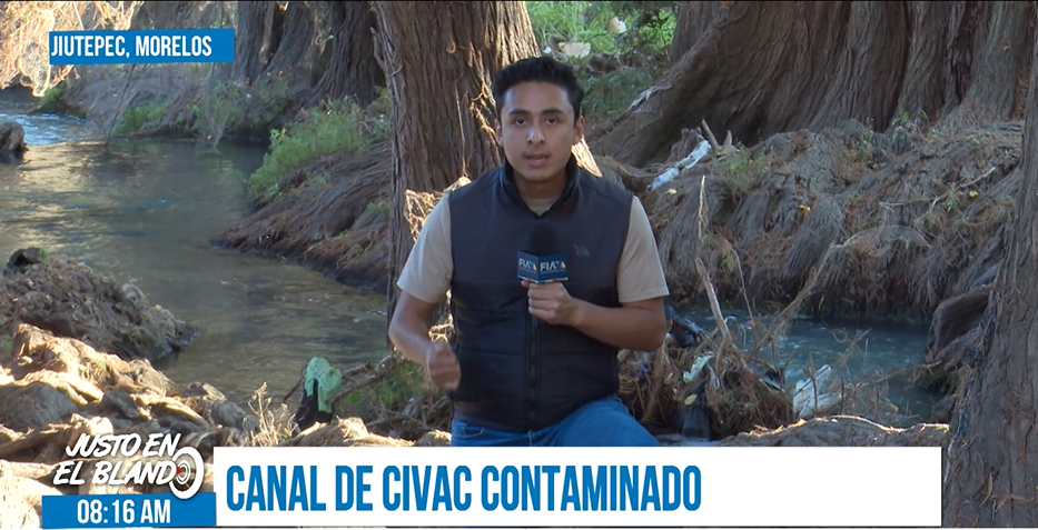 Denuncian Canal de Civac contaminado en Jiutepec