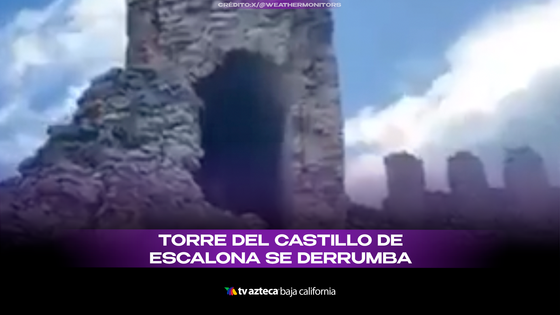 Torre del Castillo de Escalona en Toledo se derrumba