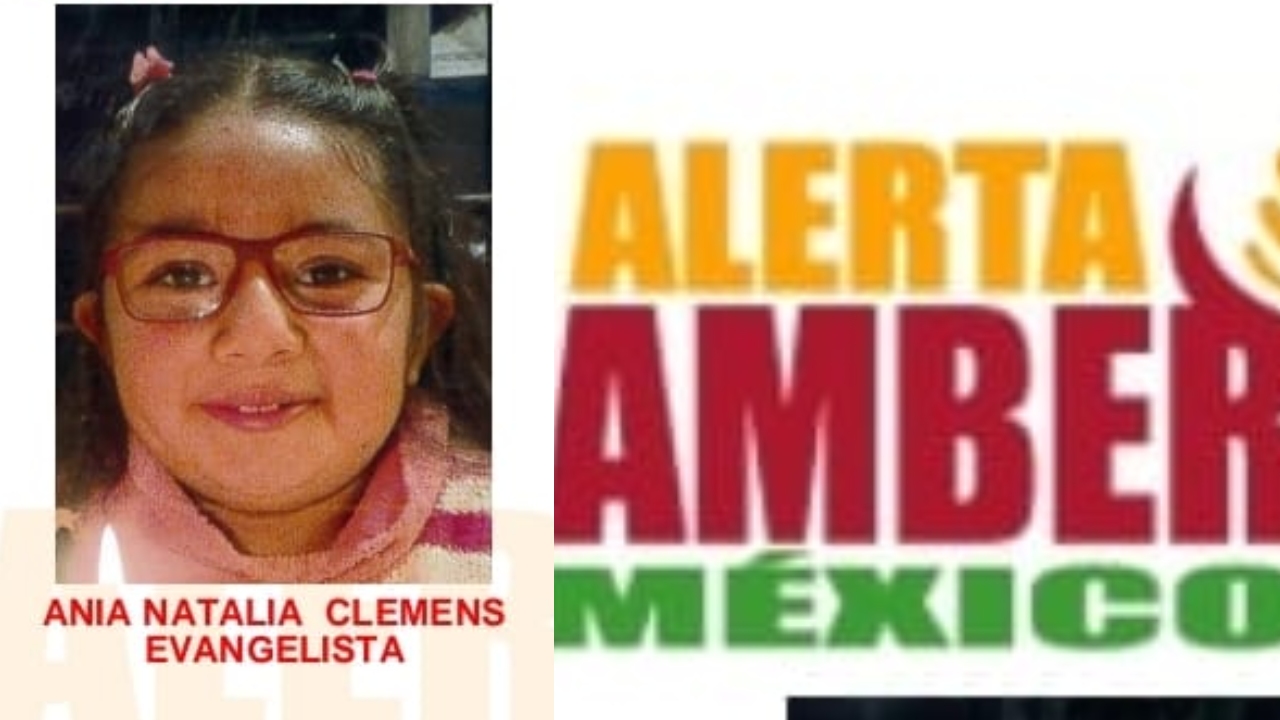 Alerta AMBER Urgente: Desapareció Ania Natalia Clemens Evangelista, de 8 años, en Tamaulipas