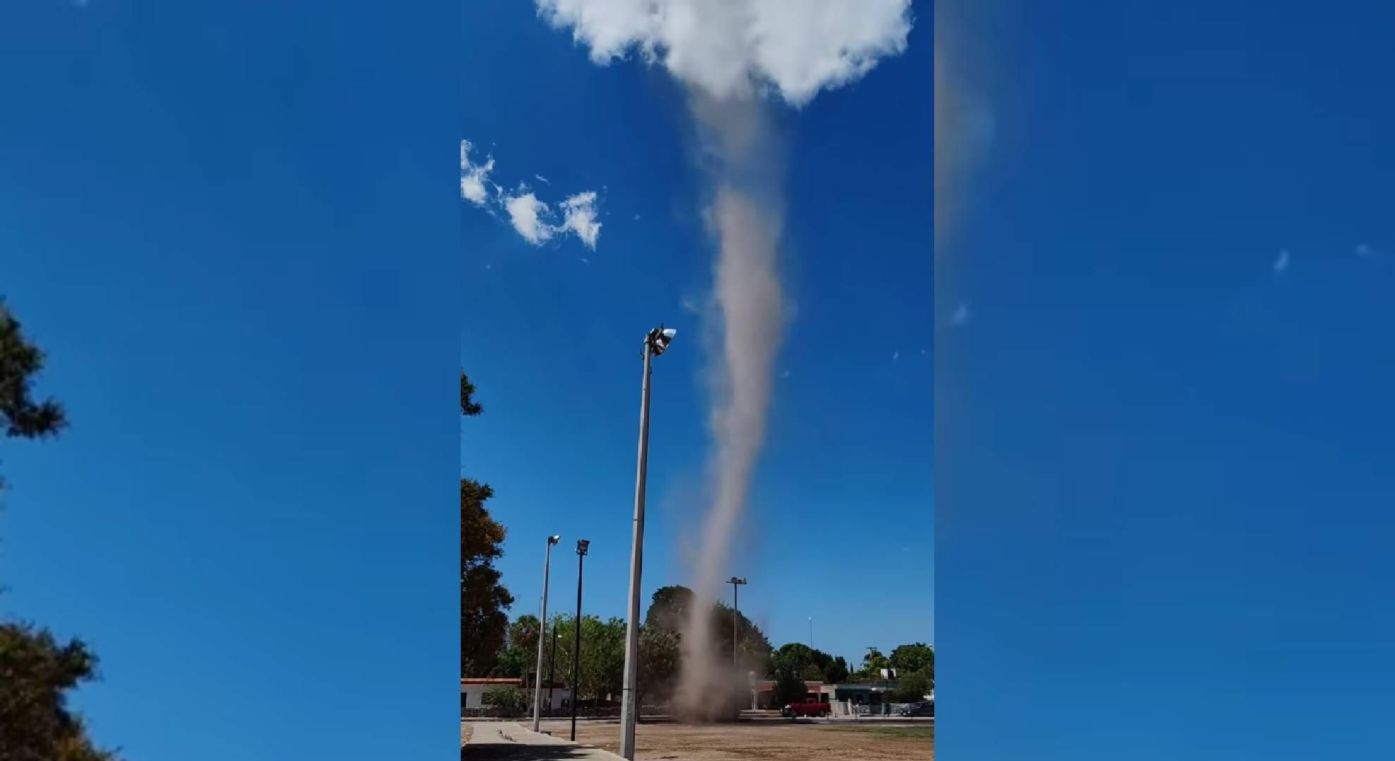 VIDEO: Remolino en Sitpach causa temor en la población