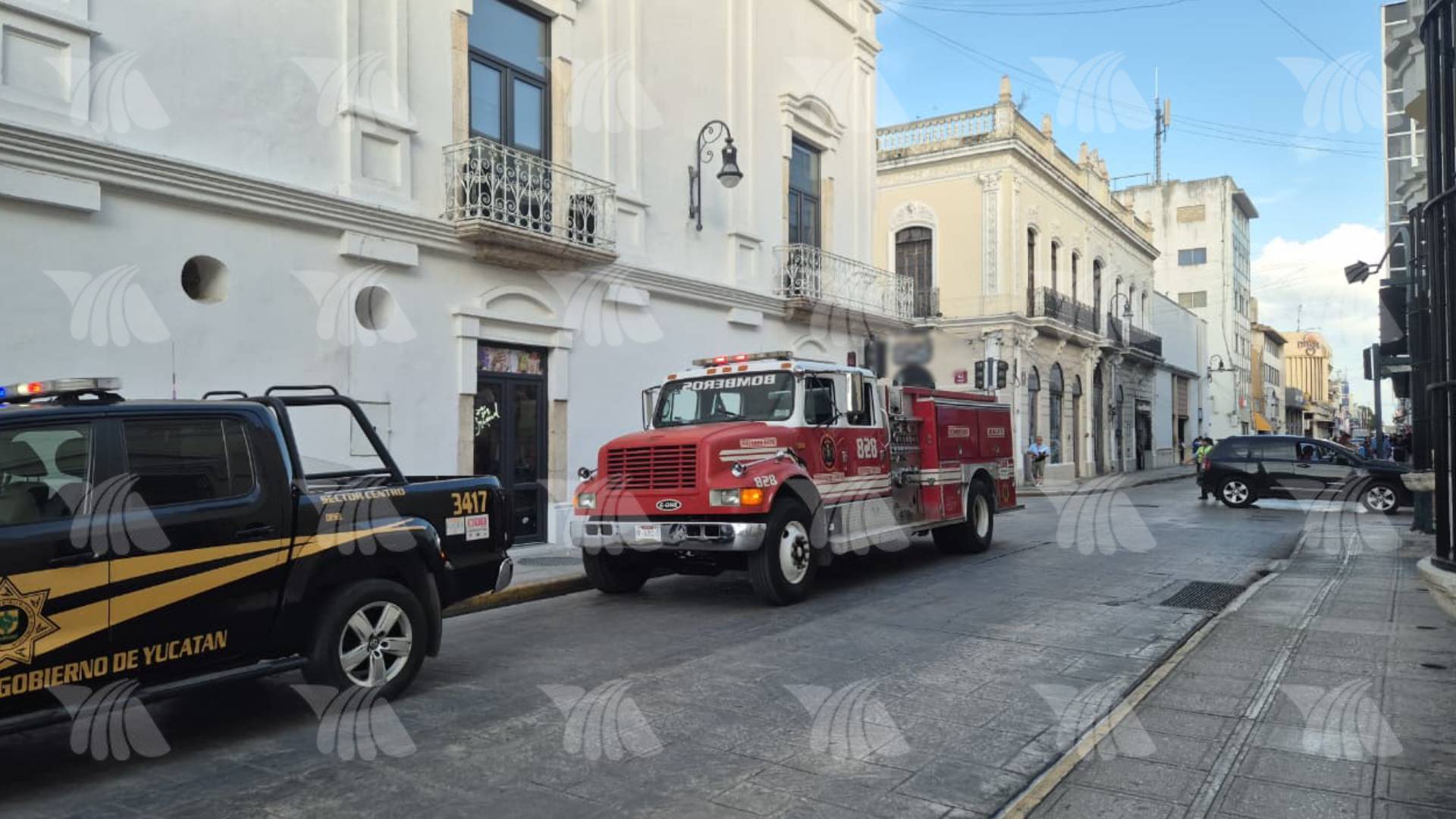 Incendio en establecimiento del centro de Mérida