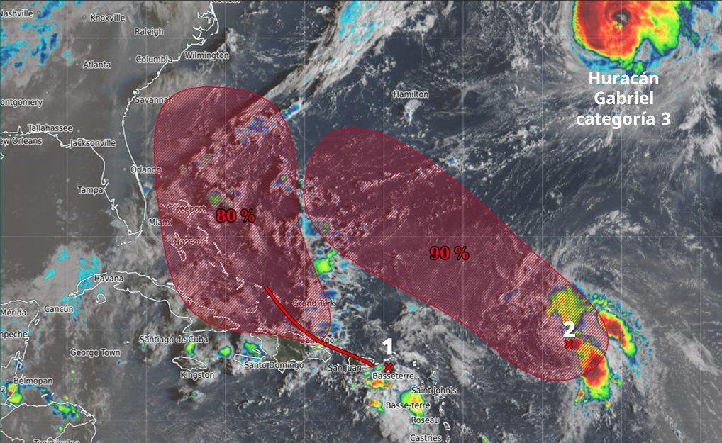 México en alerta por la posible formación de los ciclones Humberto e Imelda