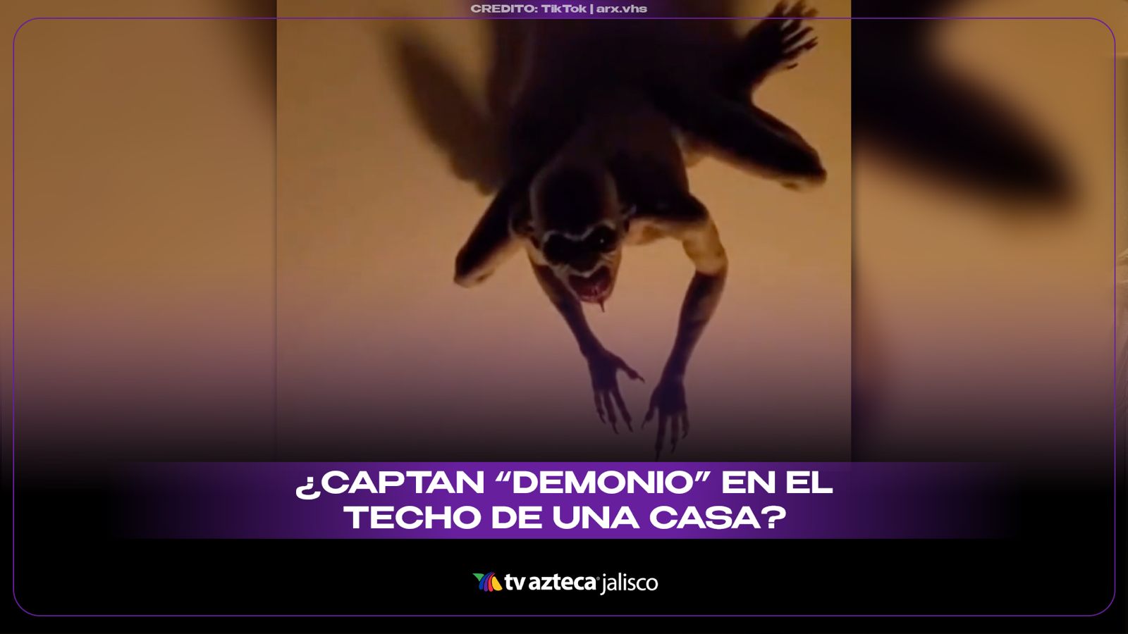 El VIDEO viral de un demonio atacando a un hombre dentro de una casa