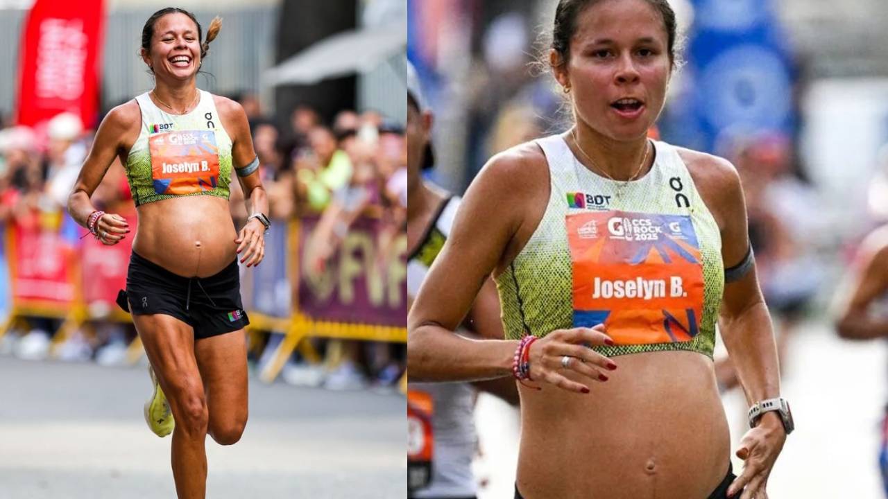 Atleta embarazada impacta al mundo al completar 10 kilómetros en tiempo ...