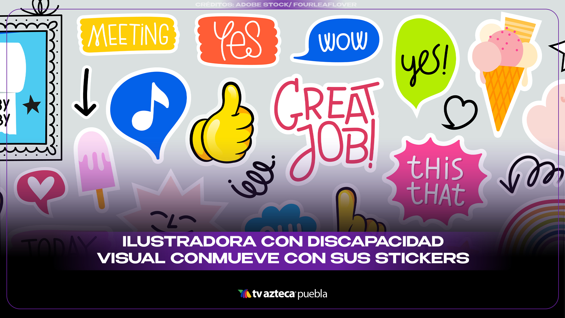 Mujer con discapacidad visual viraliza su emprendimiento de stickers