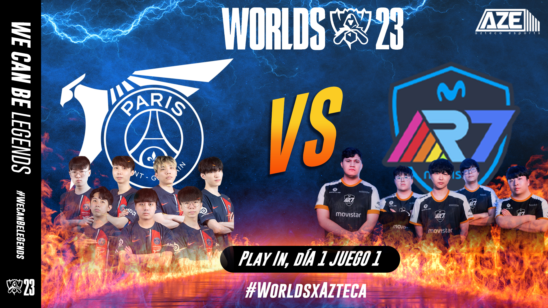 Debut de Movistar R7 en el mundial de League of Legends 2023