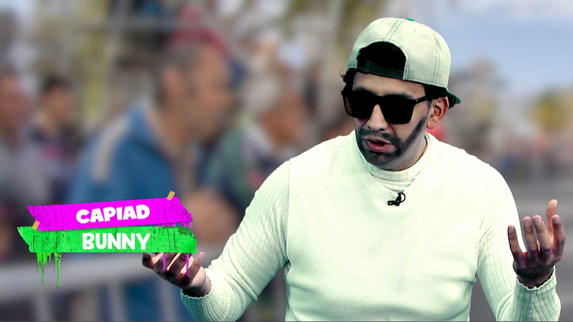 Bad Bunny y un bebé tuvieron un encuentro muy incómodo