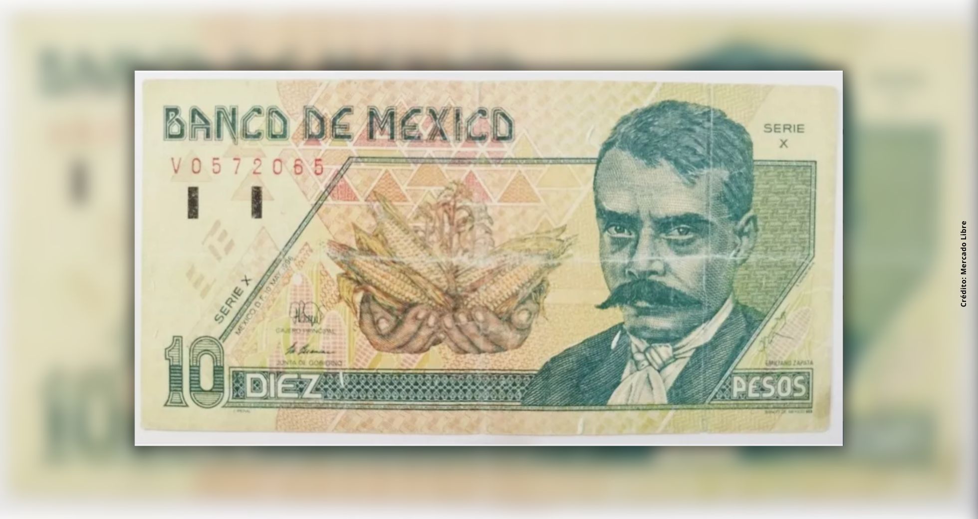 ¿Cuál es el billete de 10 pesos que vale hasta 850,000?