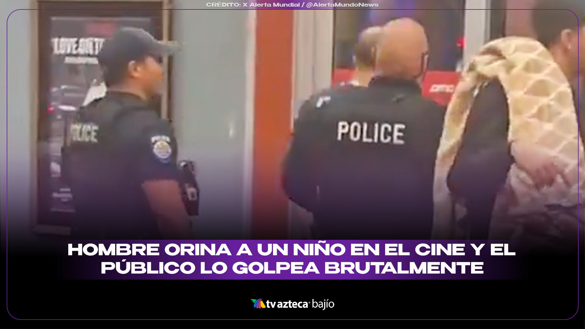Hombre orina a un niño en el cine y el público lo golpea brutalmente ...
