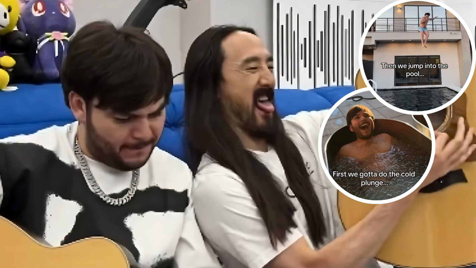 Tito Double P y Steve Aoki cumplen retos extremos y preparan canción ...