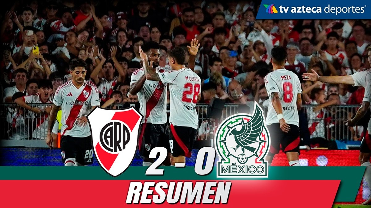 RESUMEN TV AZTECA DEPORTES | River Plate 2-0 México Partido ...