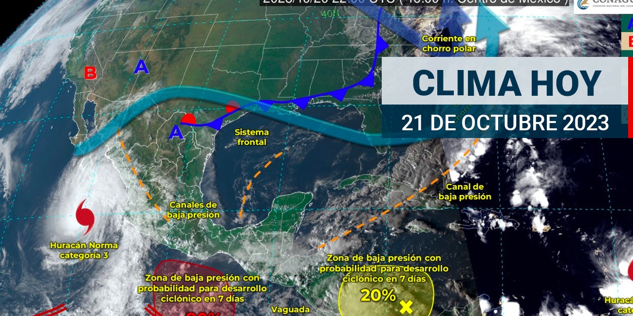 Huracán “Norma” tocará tierra en México, ¿cómo estará el clima de hoy ...