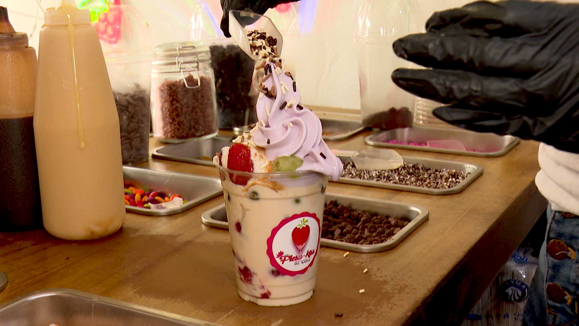 La receta de estas fresas con crema es única