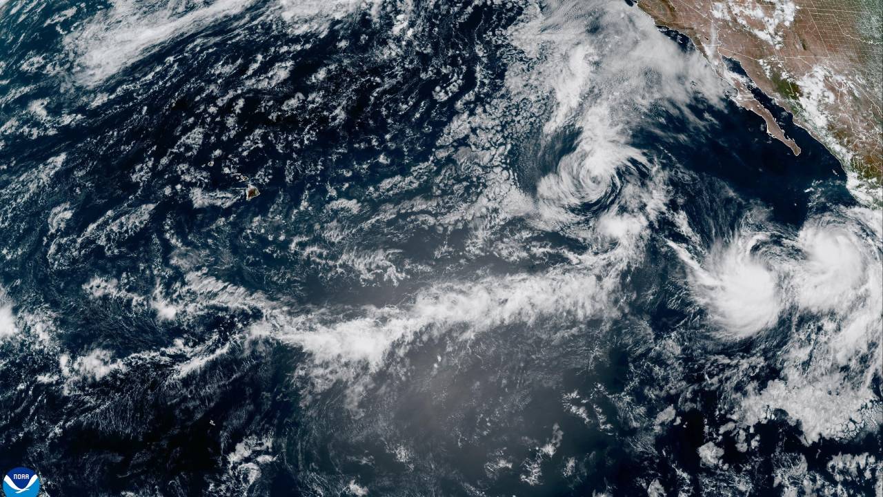 Efecto Fujiwhara en Chihuahua: ¿Qué es y por qué cuatro ciclones 'bailan' alrededor de México en ...