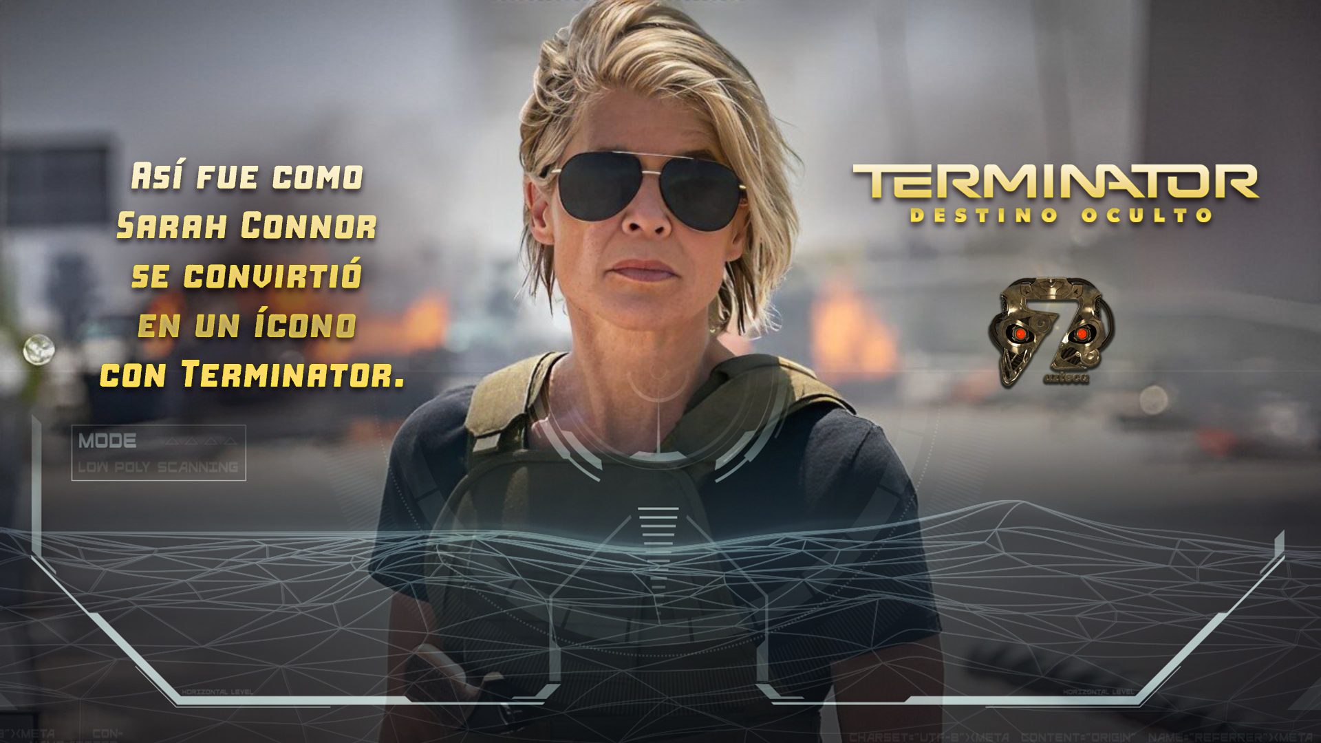 ¿Cómo se llama la actriz que interpreta a Sarah Connor?