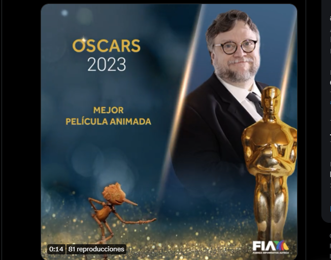 "Pinocho" de Guillermo del Toro, gana el Oscar a "Mejor Película Animada"