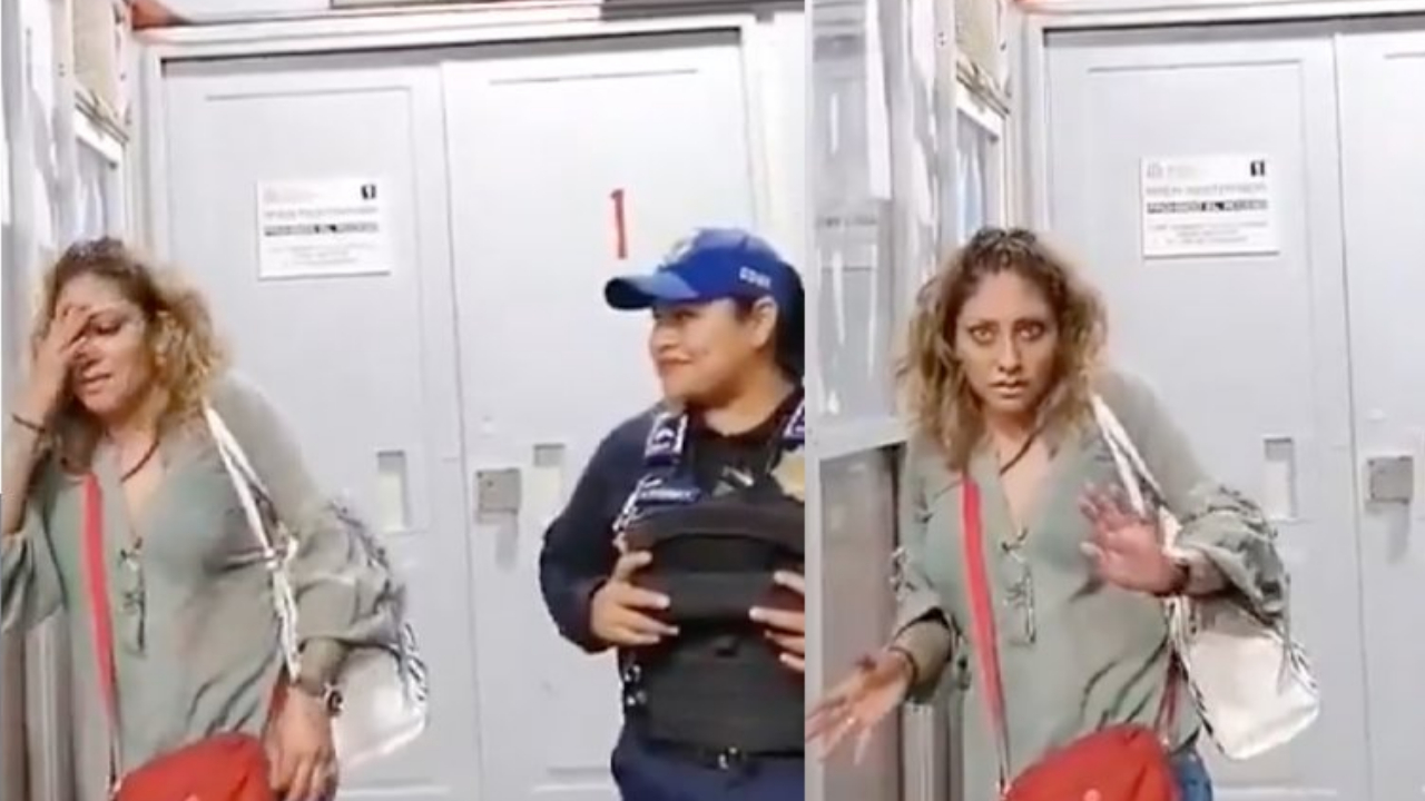 Empleada del Metro CDMX es captada con botellas de alcohol y ...