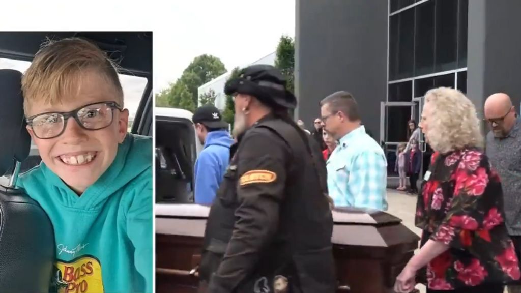 VIDEO: 100 motociclistas asisten al funeral de Sammy Teusch, niño que ...