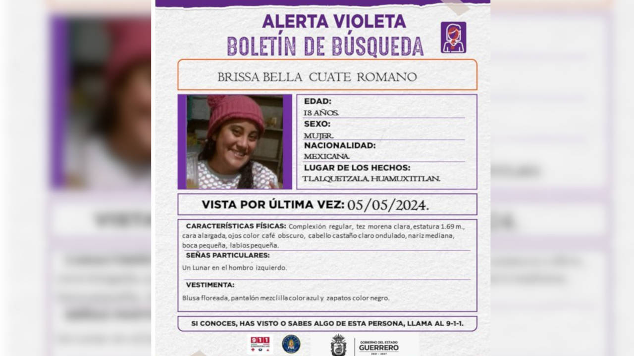 Alerta Violeta: Buscan a la joven Brissa Bella Cuate Romano ...