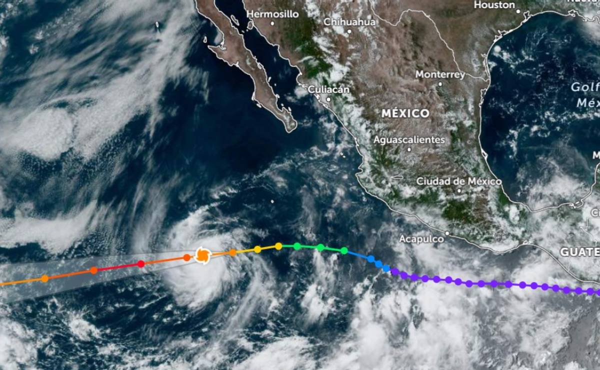 Ver la trayectoria EN VIVO del Huracán 'Dora' en México