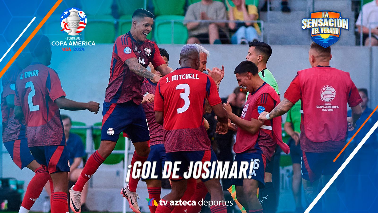 ¡Gol de Josimar Alcócer! | Costa Rica 2-0 Paraguay | Copa América 2024