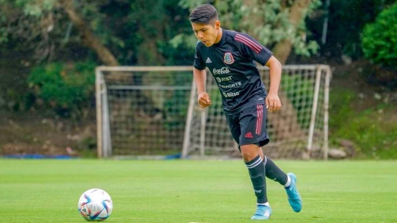 Israel Tello al Mundial Perú 2023 con la Selección México Sub-17