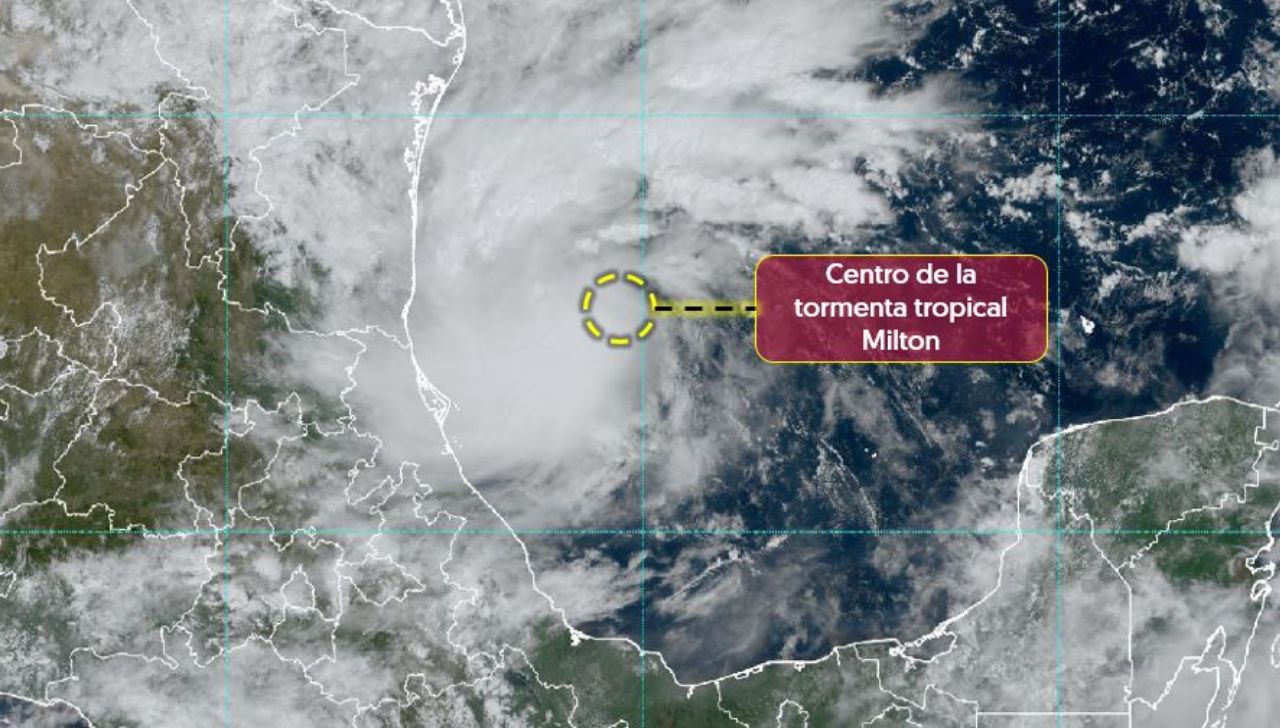 Alerta por tormenta tropical Milton; afectará a estos estados de México