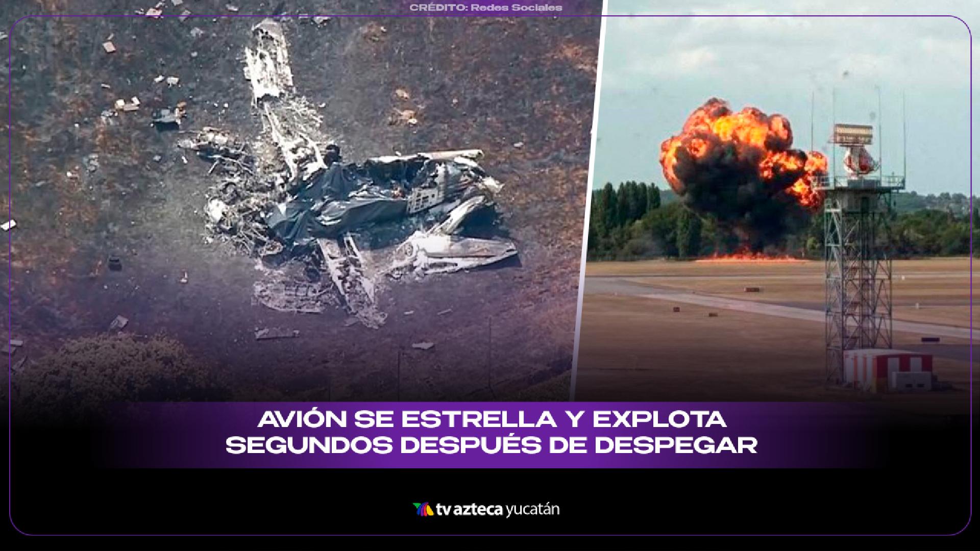 Avión privado explota tras despegar en Reino Unido: accidente en ...