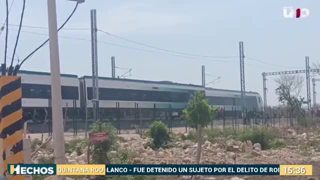 Video Se Descarrila El Tren Maya En La Estación De Tixkokob En Yucatán