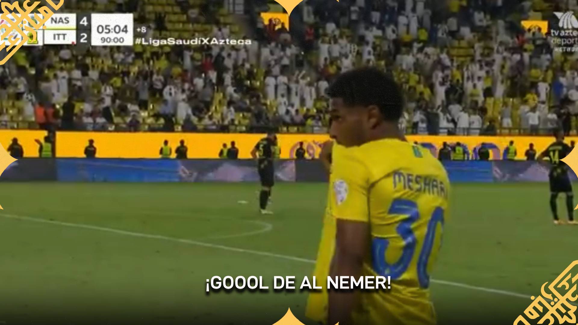 Gol de Al Nemer Al Nassr 4-2 Al Ittihad | Jornada 34
