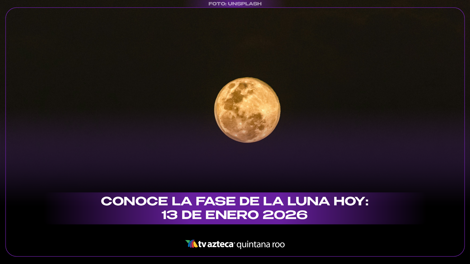 Conoce la fase de la Luna hoy: 13 de enero de 2026