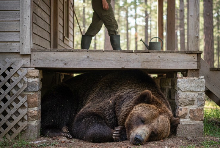 Oso vive bajo casa en Altadena, California por un mes