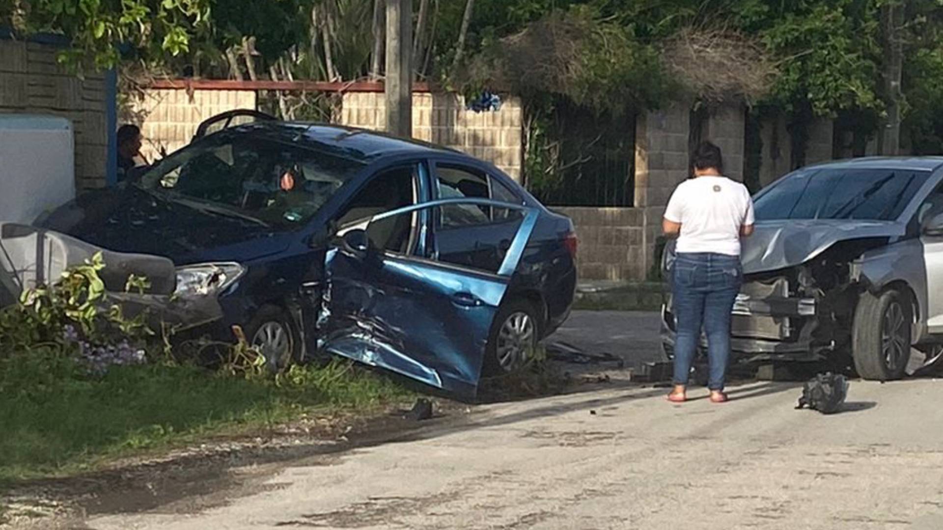 FOTOS: Así fue el choque vehicular en la Calle 29 de Nuevo Yucatán