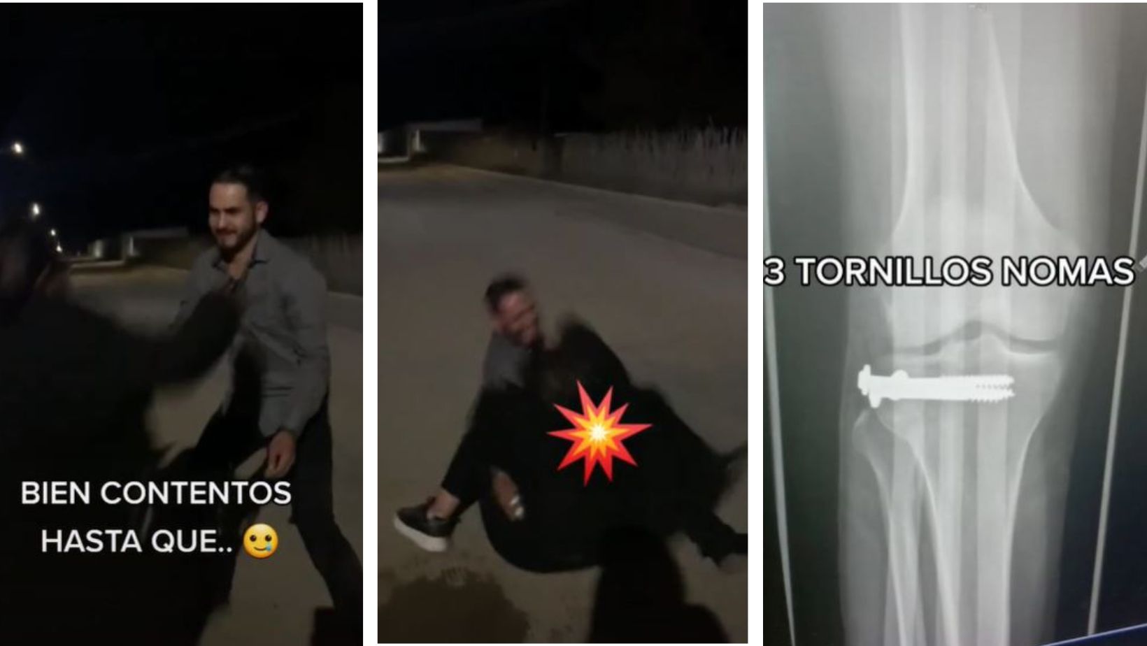 La "Quebradita" sale mal y hombre se fractura la rodilla