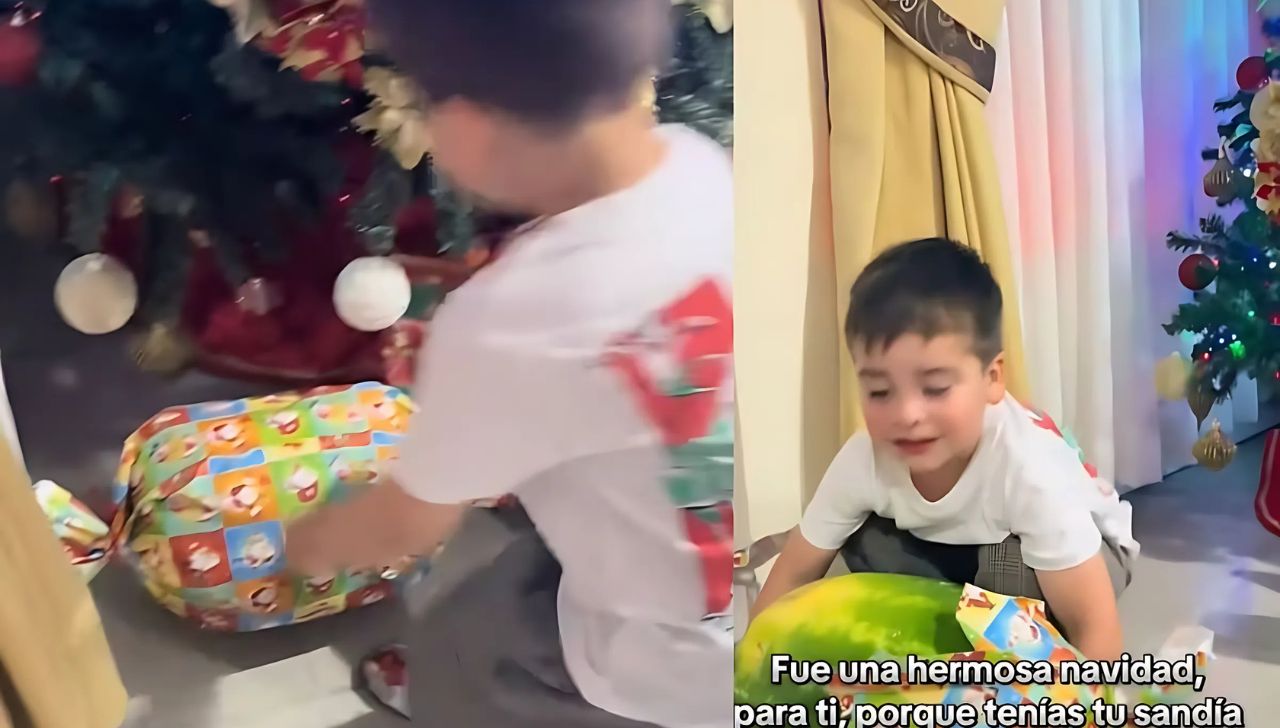 Niño pidió una sandía a Santa Claus; su reacción conquistó corazones y ...