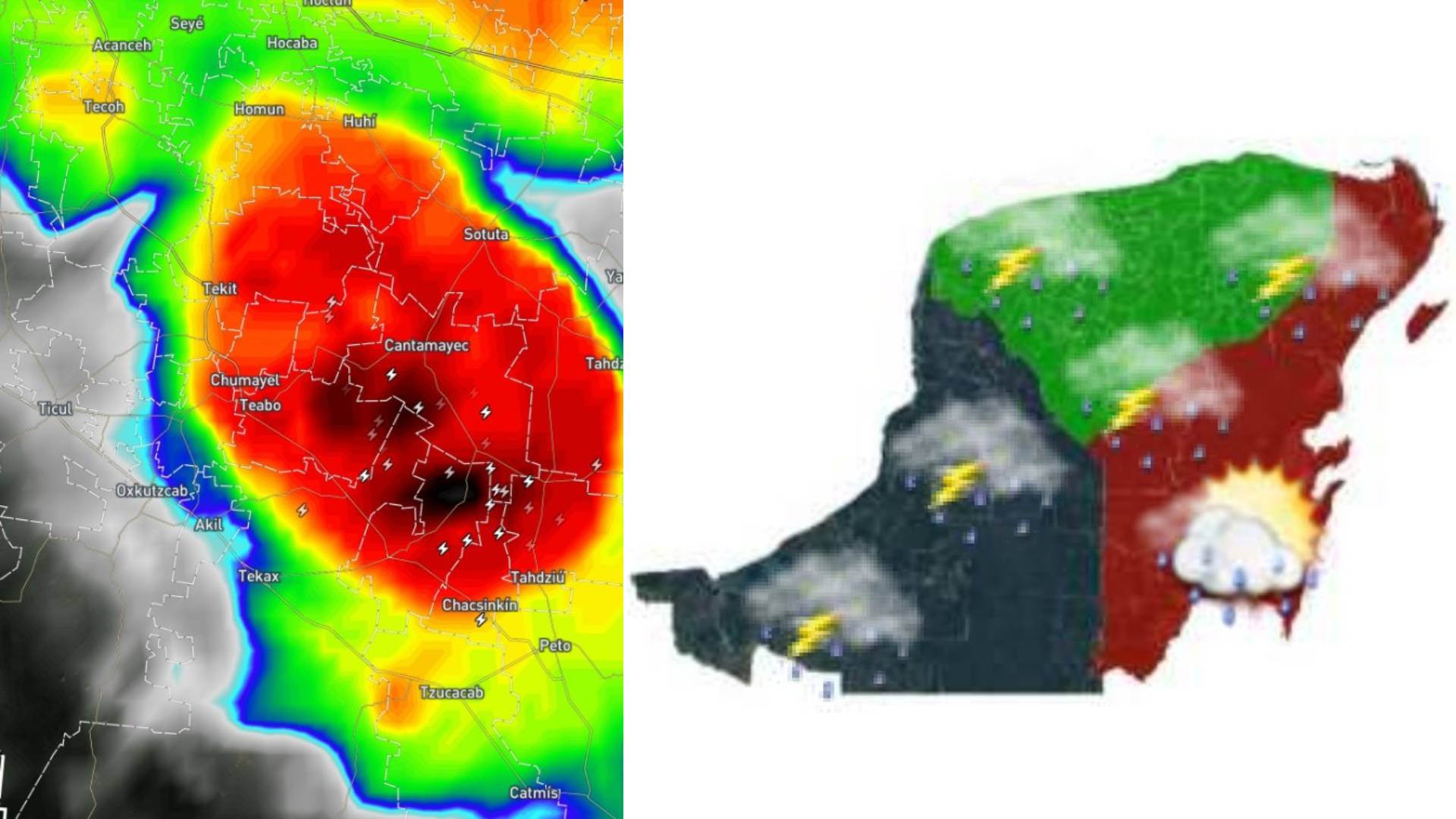 El Clima en Yucatán continuará con tormentas este 10 de agosto