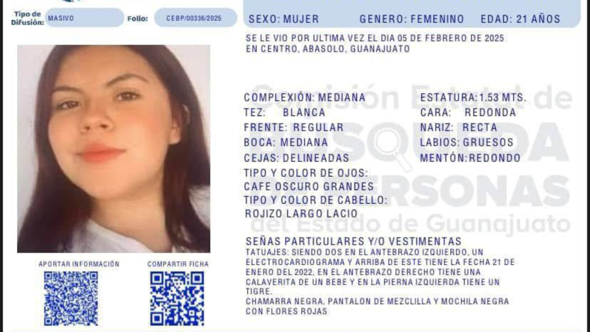 Desaparece Estefany Judith Ramírez en Abasolo: Salió rumbo a Tránsito ...