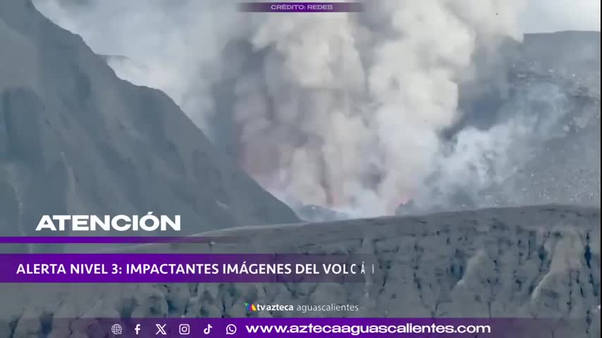 Volcán Manaro Voui en alerta nivel 3: nuevas imágenes muestran intensa ...
