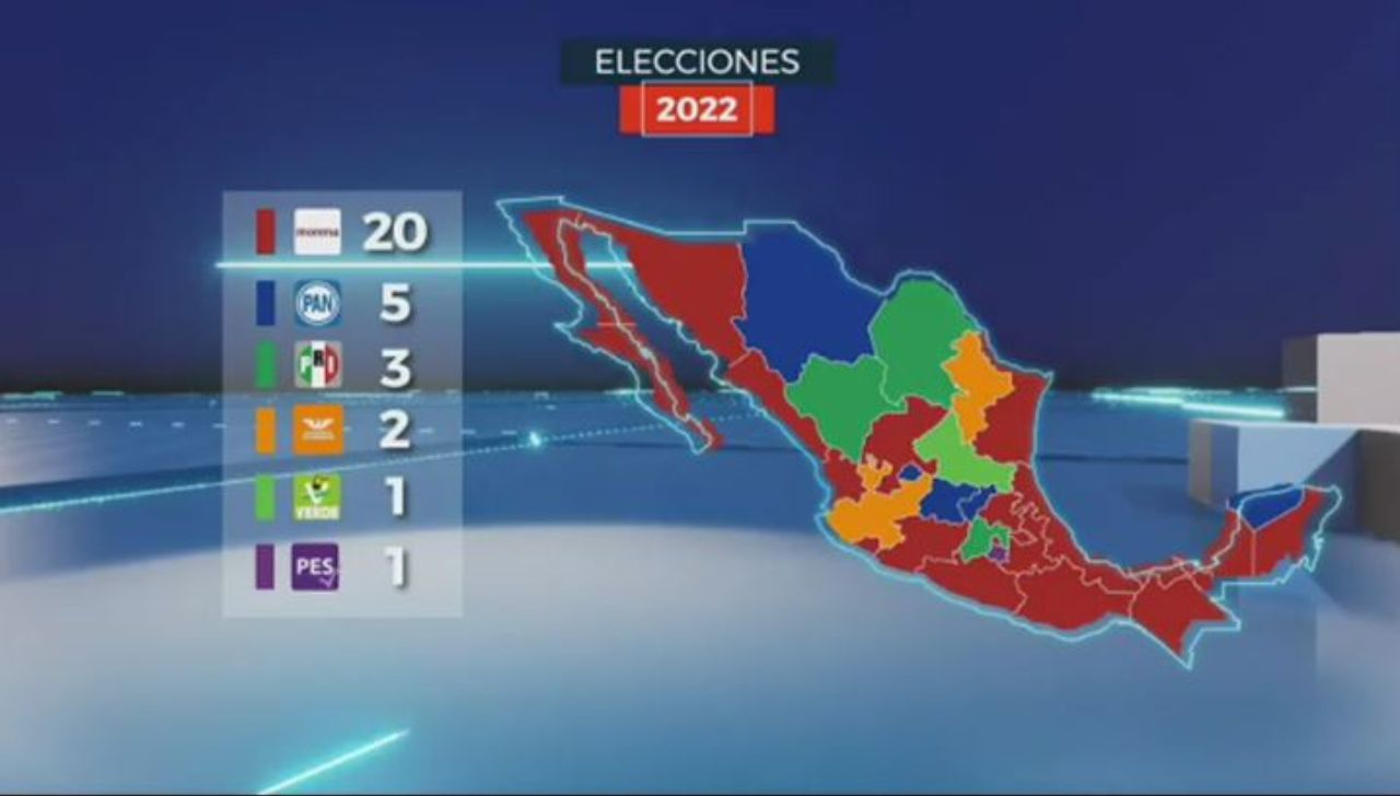 Elecciones México 2023: Este es el mapa electoral actual y lo que ...